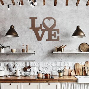 LOVE Sign, Metal Stacked Love Sign, Valentines Gift, Home Decor, Love ...