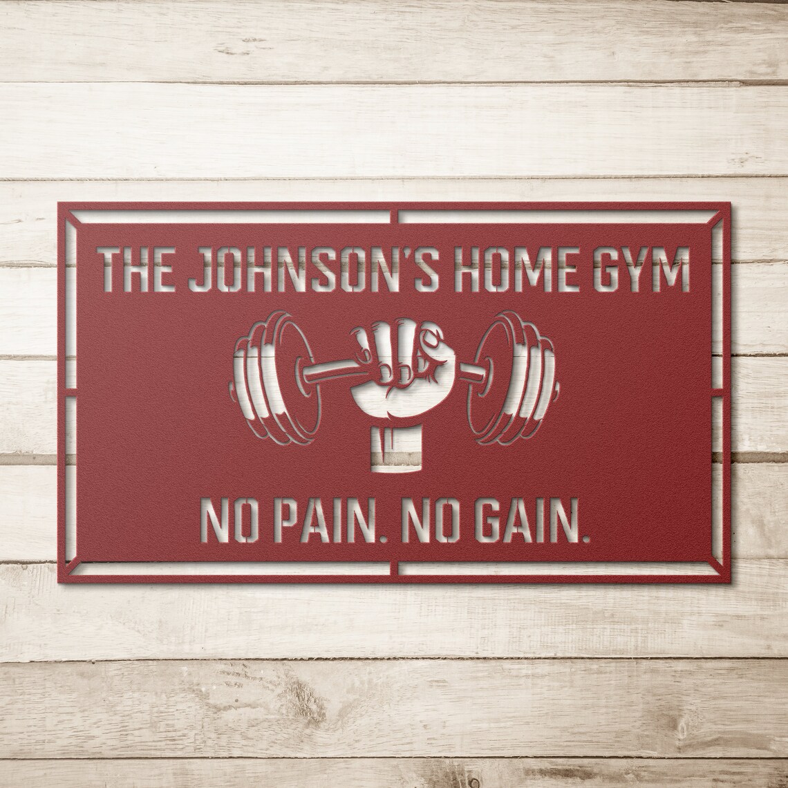 Personalized Home Gym Signs for Workout Room Personalized - Etsy