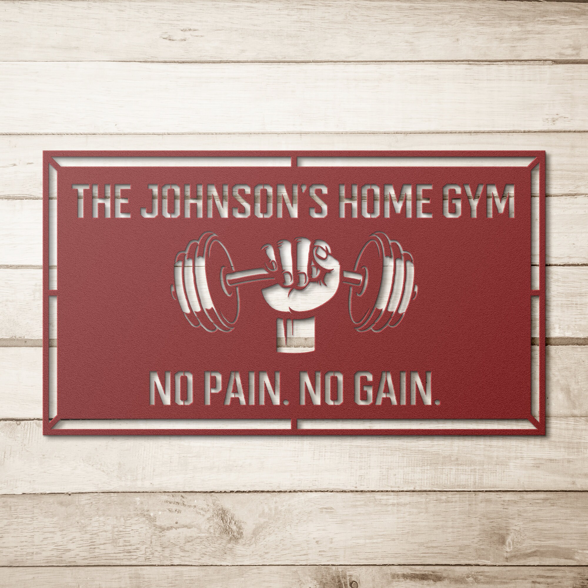 Personalized Home Gym Signs for Workout Room Personalized - Etsy