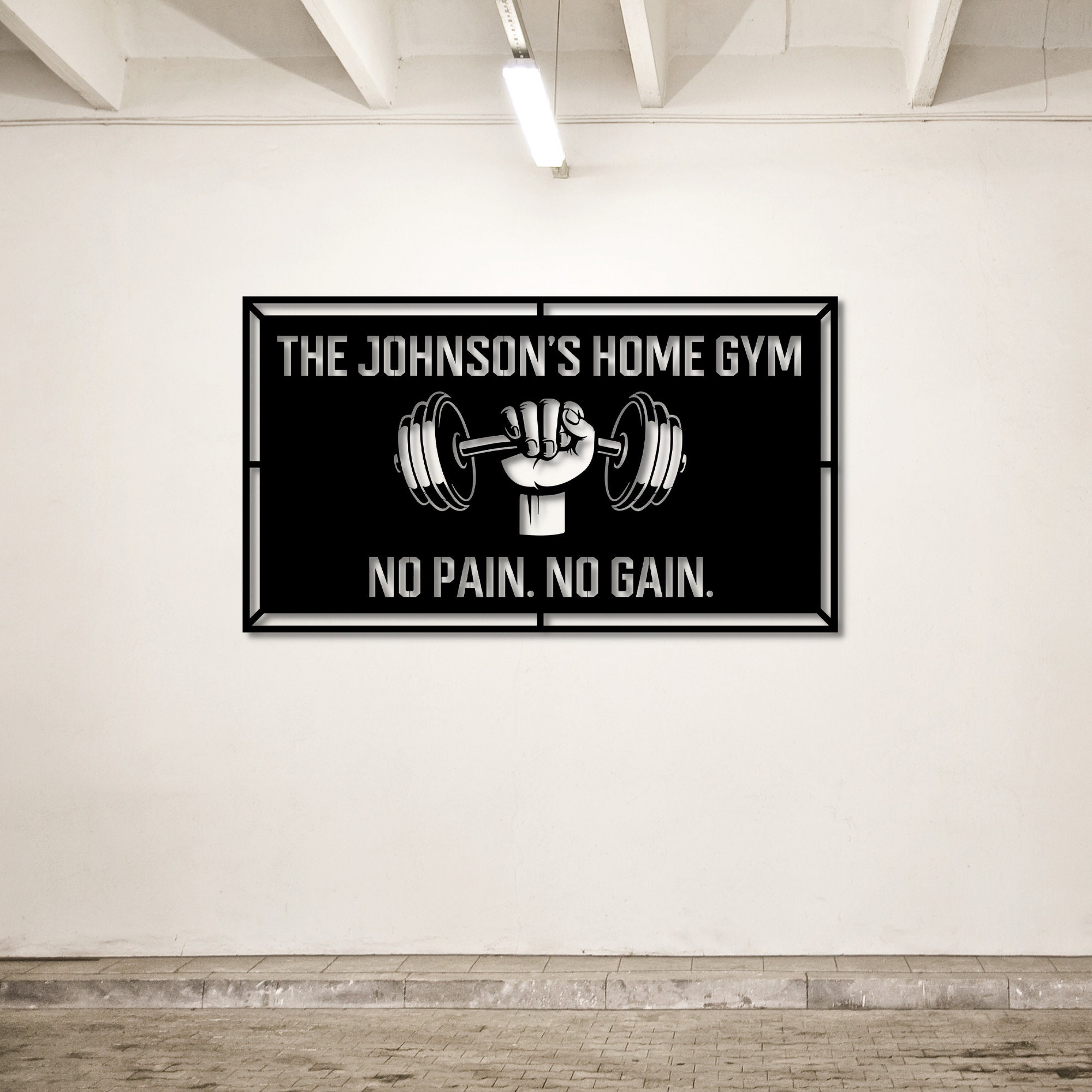Personalized Home Gym Signs for Workout Room Personalized - Etsy
