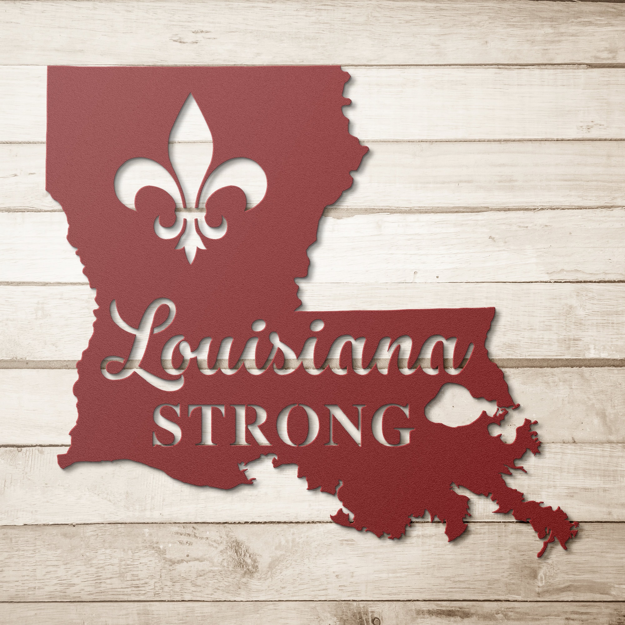 Louisiana Strong, Louisiana Metal Sign, Custom Louisiana Strong Sign ...