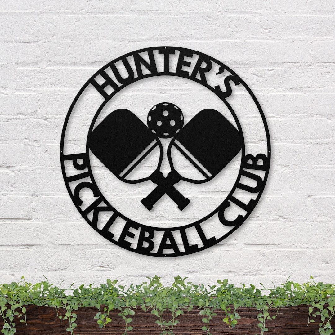 Pickleball Sign | Pickleball Racket | Pickleball Club Sign | Pickleball ...