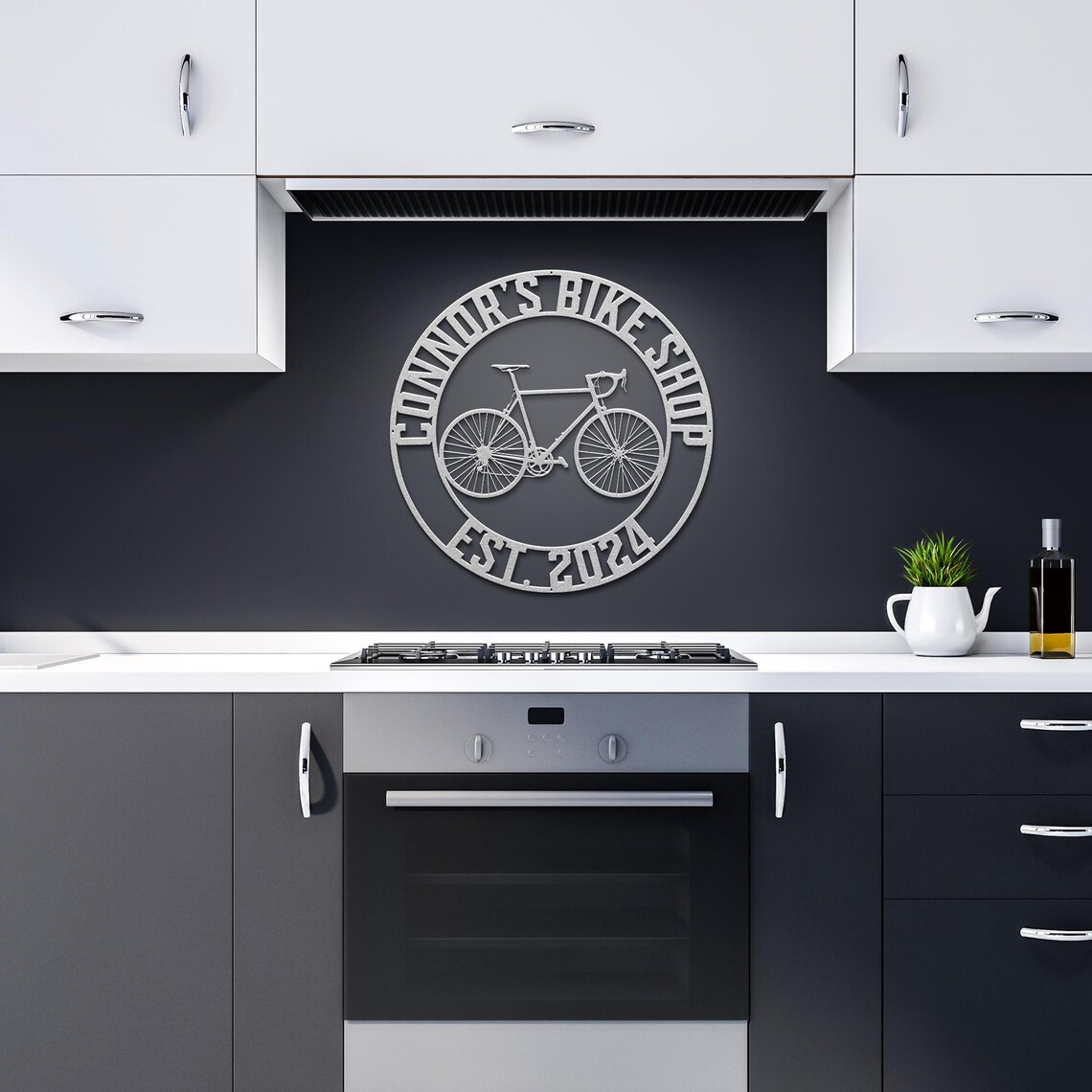 Custom Bike Shop Sign, Personalized Cyclist Sign, Metal Bike Shop Sign ...