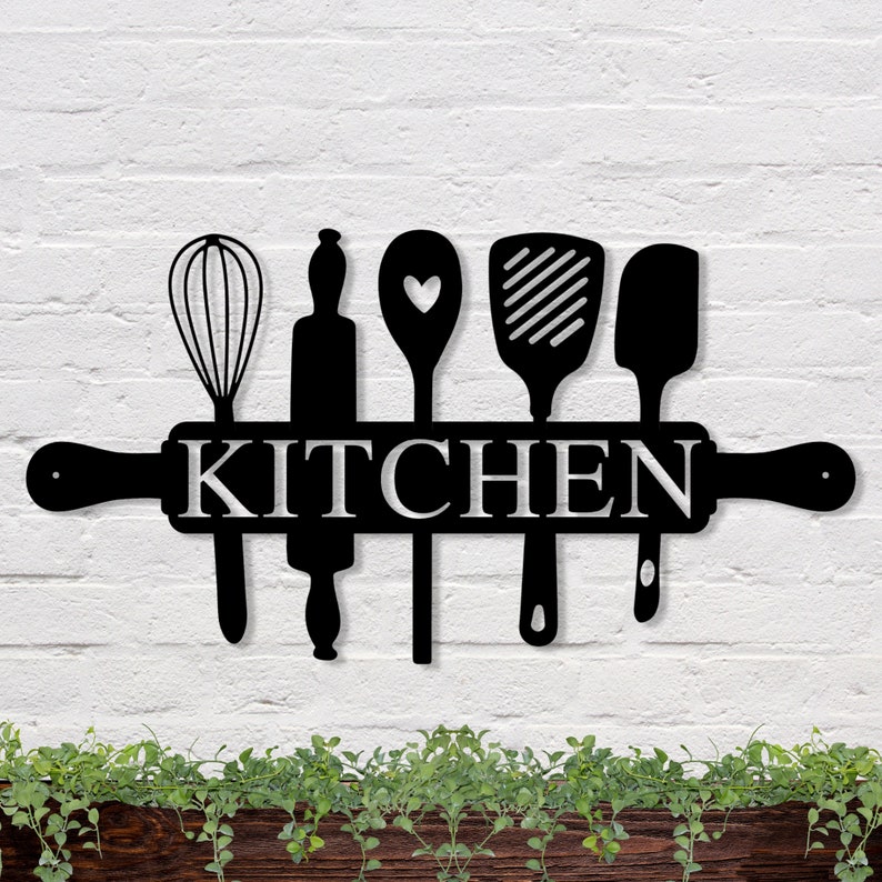 Kitchen Sign, Custom Metal Sign, Kitchen Decor, Metal Kitchen Sign ...