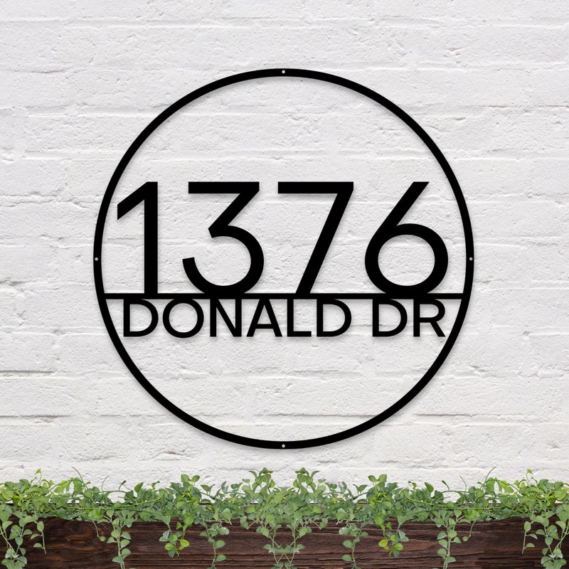 Round House Numbers - Etsy