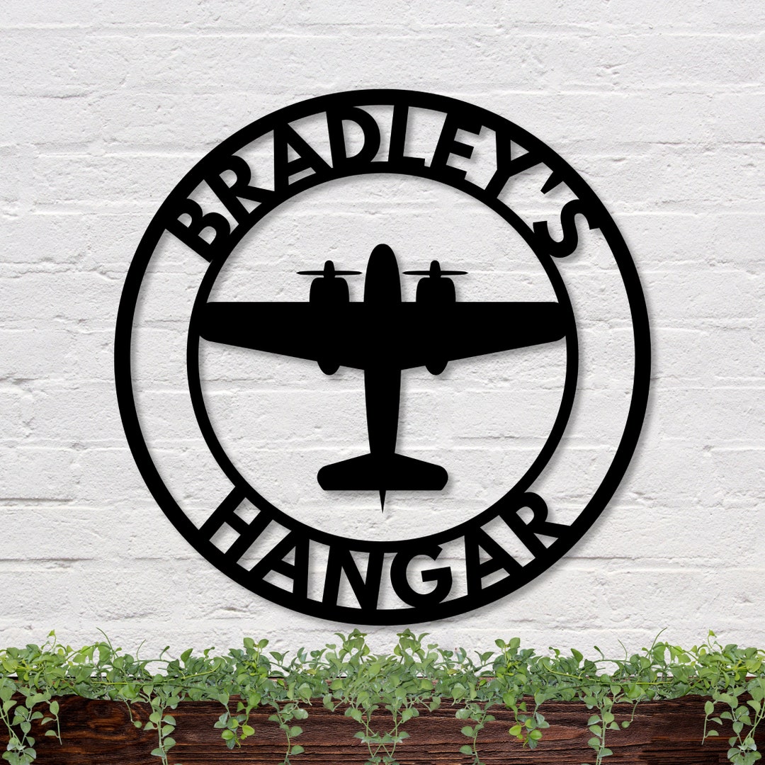 Airplane Sign, Personalized Plane Sign, Pilot Name Sign, Custom ...