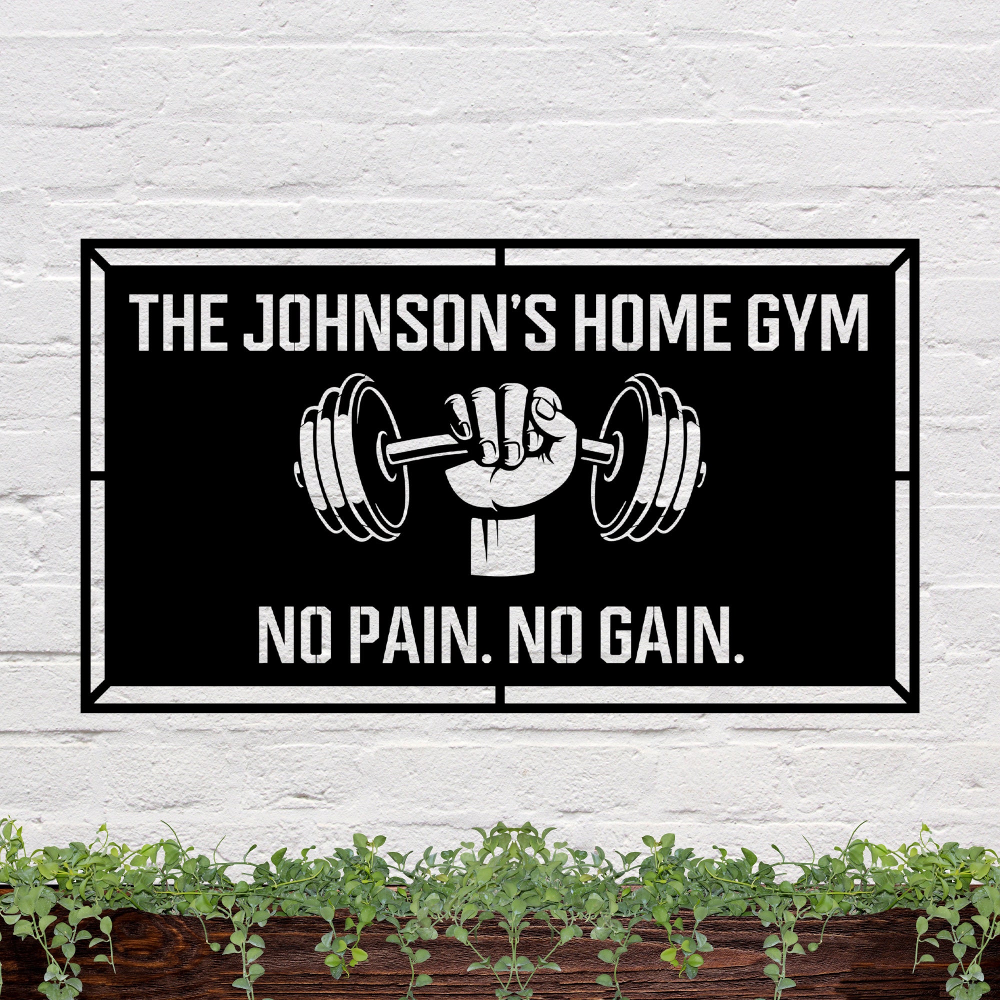 Personalized Home Gym Signs for Workout Room Personalized - Etsy
