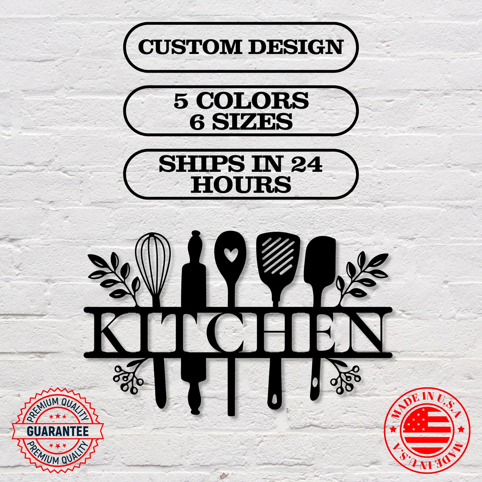 Kitchen Sign, Custom Metal Sign, Kitchen Decor, Metal Kitchen Sign ...