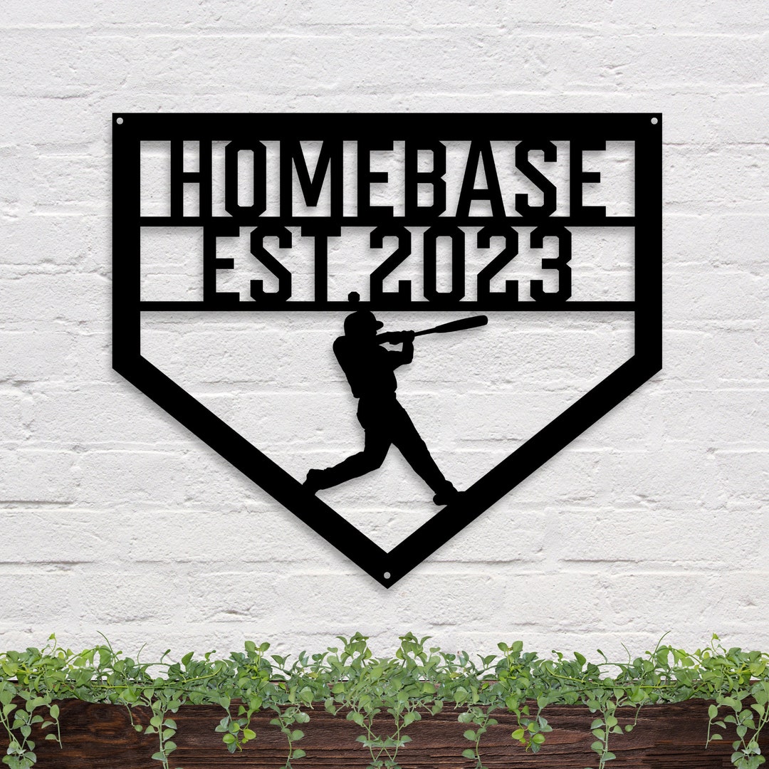 Home Plate Sign | Personalized Baseball Sign | Home Plate | Baseball ...