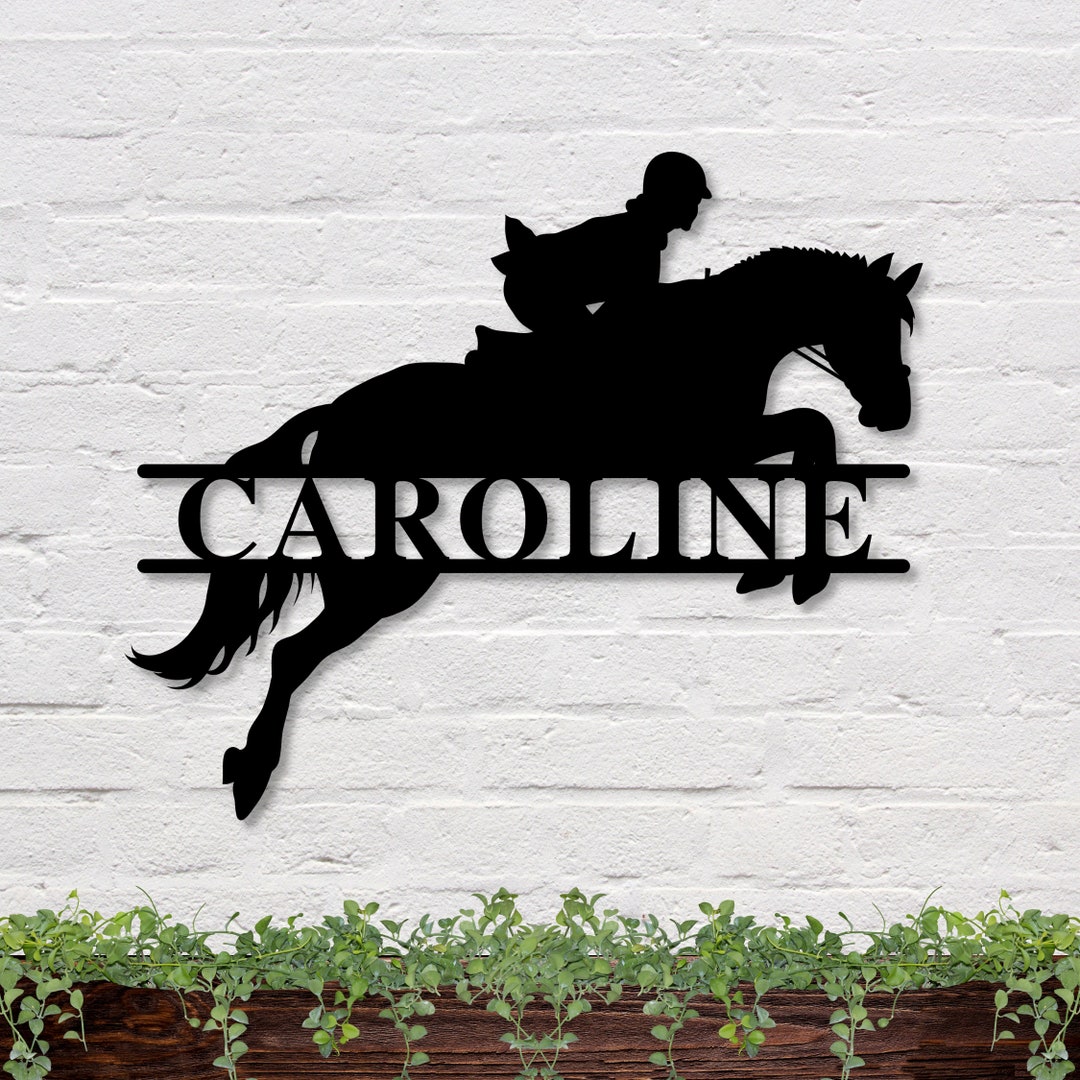 Personalized Equestrian Sign, Equestrian Horse Sign, Custom Horse Sign ...