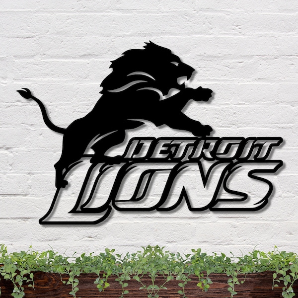 Neon Lions Football Sign - Etsy