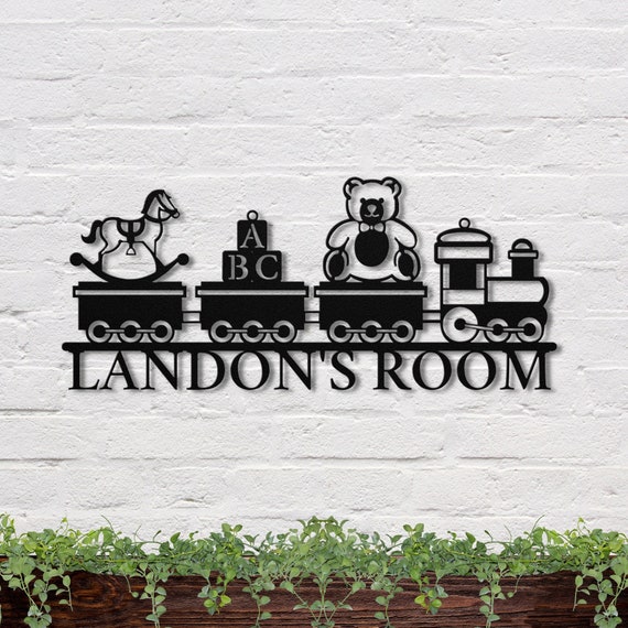 Personalized Kids Room Sign Personalized Kids Train Sign - Etsy