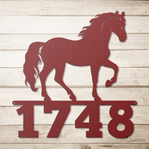 Custom Horse Address Sign, Horse Sign, Ranch Address Sign, Barn Address ...