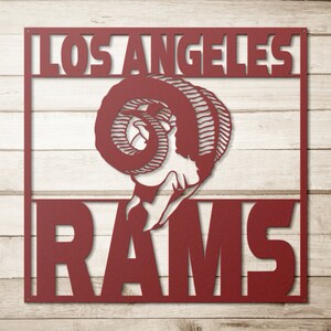 Los Angeles Rams Metal Sign | Rams Football Sign | Rams Fan Gift | Rams ...