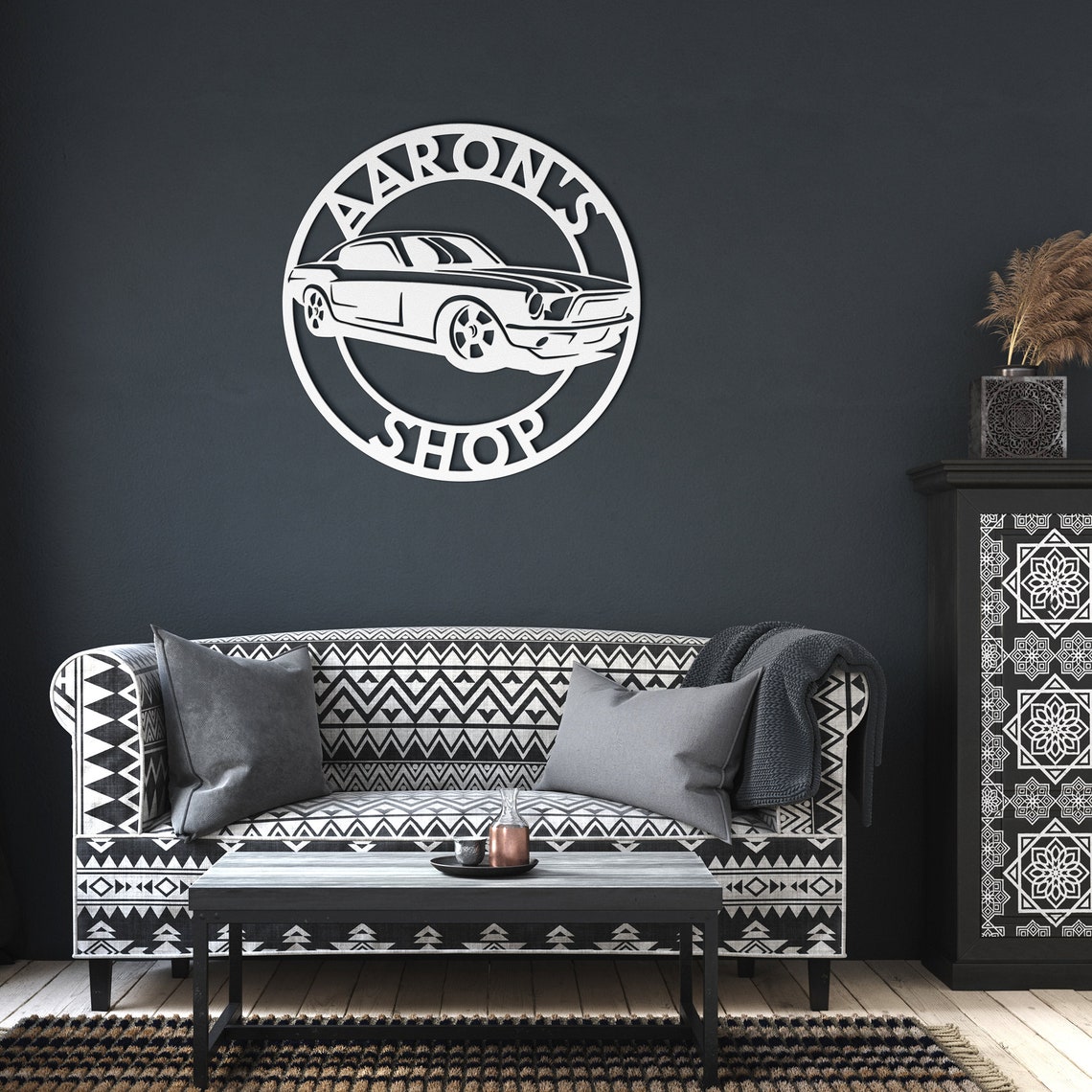 Custom Car Sign Car Signs for Garage Car Name Sign Muscle - Etsy