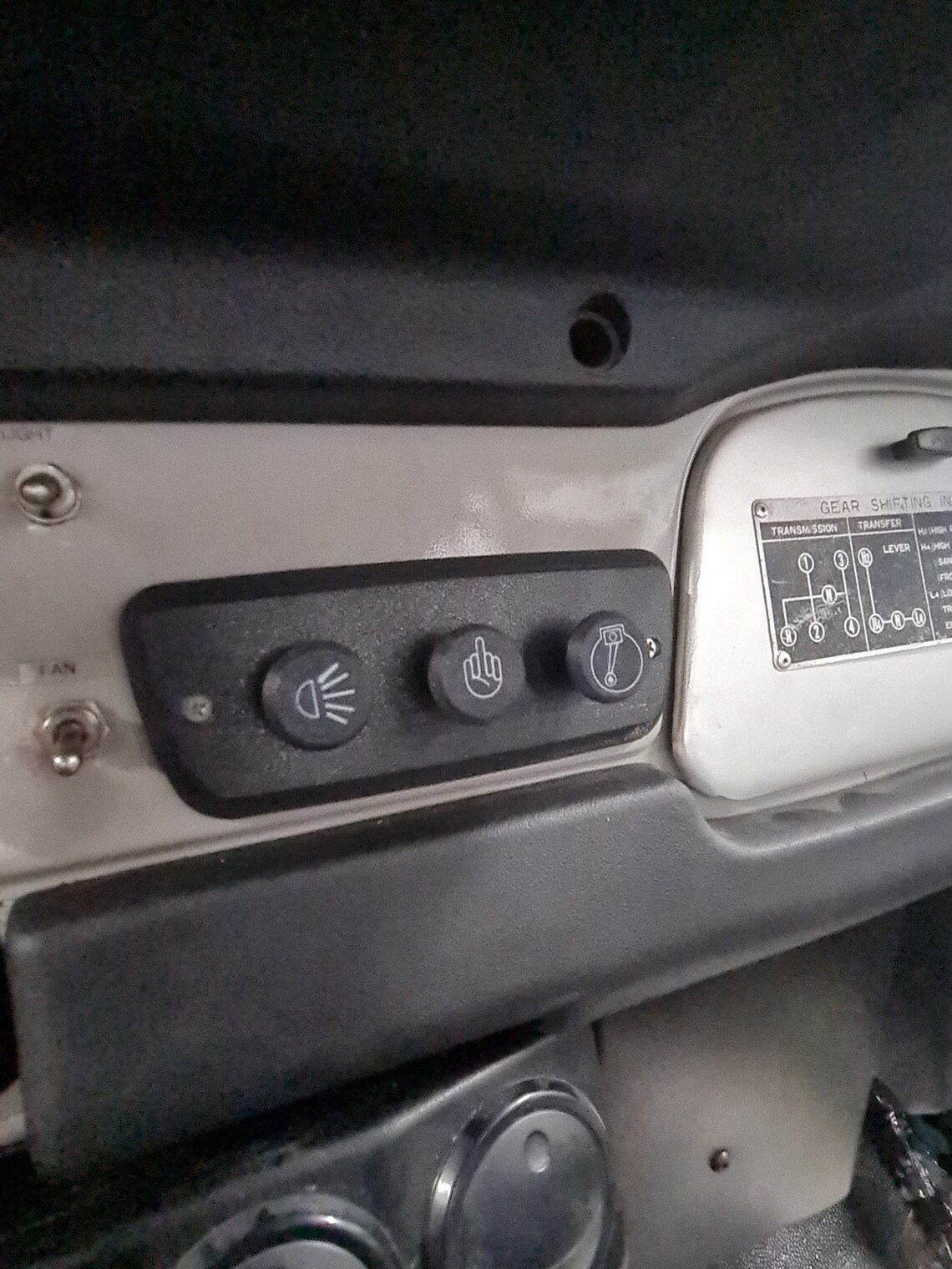 Toyota Land Cruiser FJ40 Switch Panel to Replace Front Dash Ashtray - Etsy