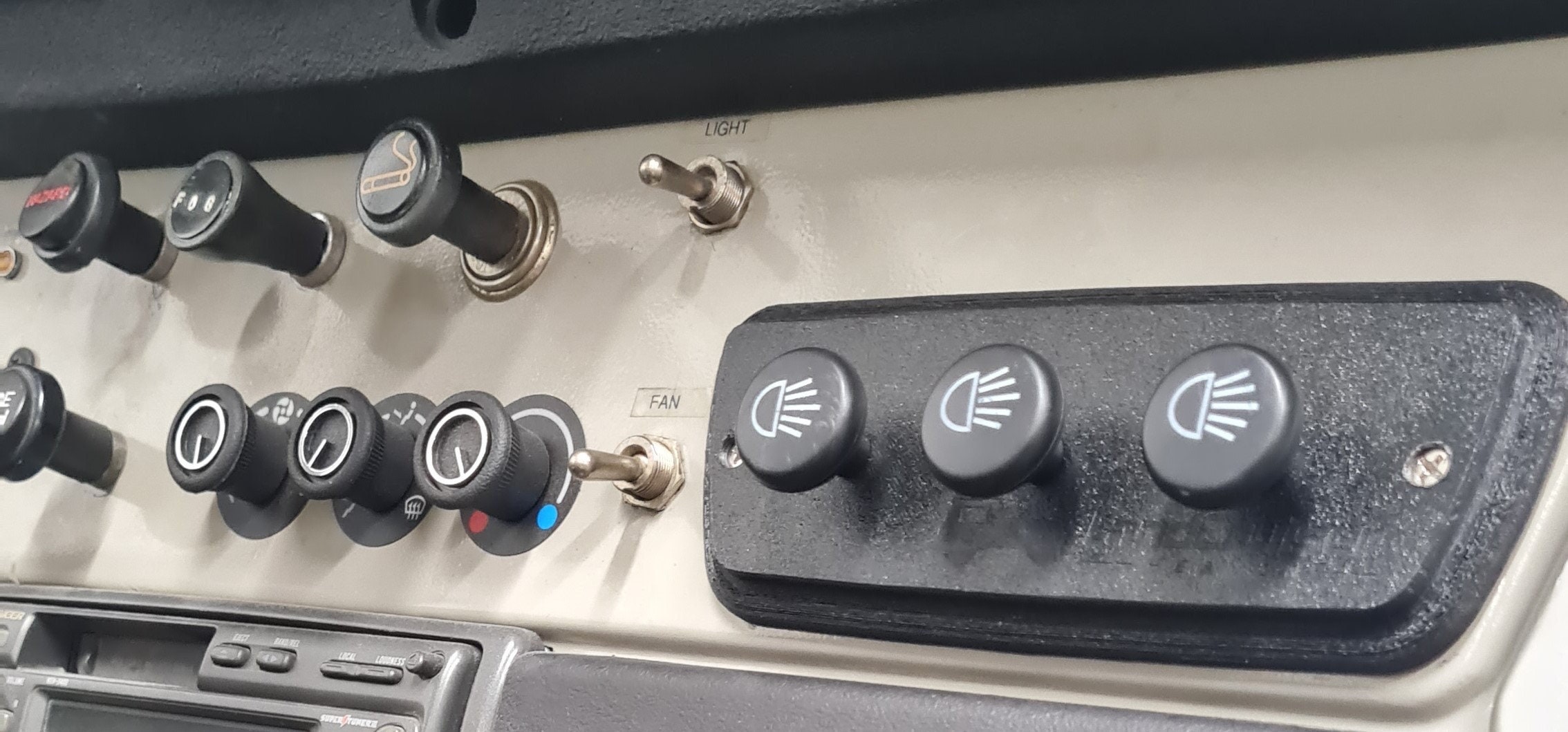Toyota Land Cruiser FJ40 Switch Panel to Replace Front Dash Ashtray - Etsy