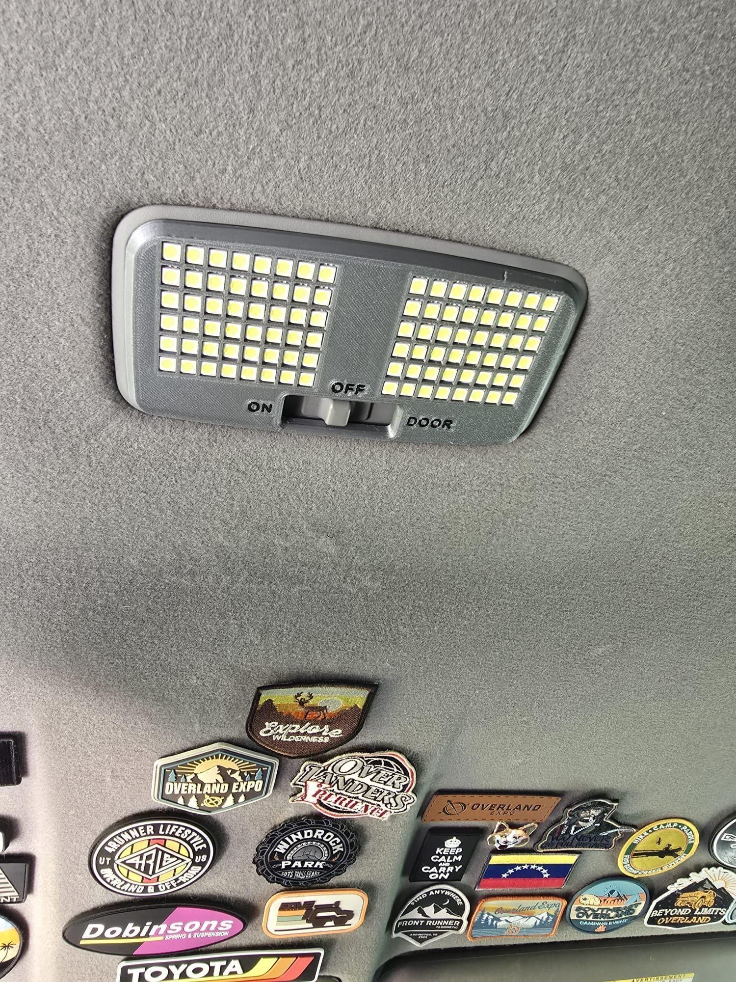 Toyota 4runner 4th Gen Internal Dome Light Replacement (2nd and 3rd Row ...