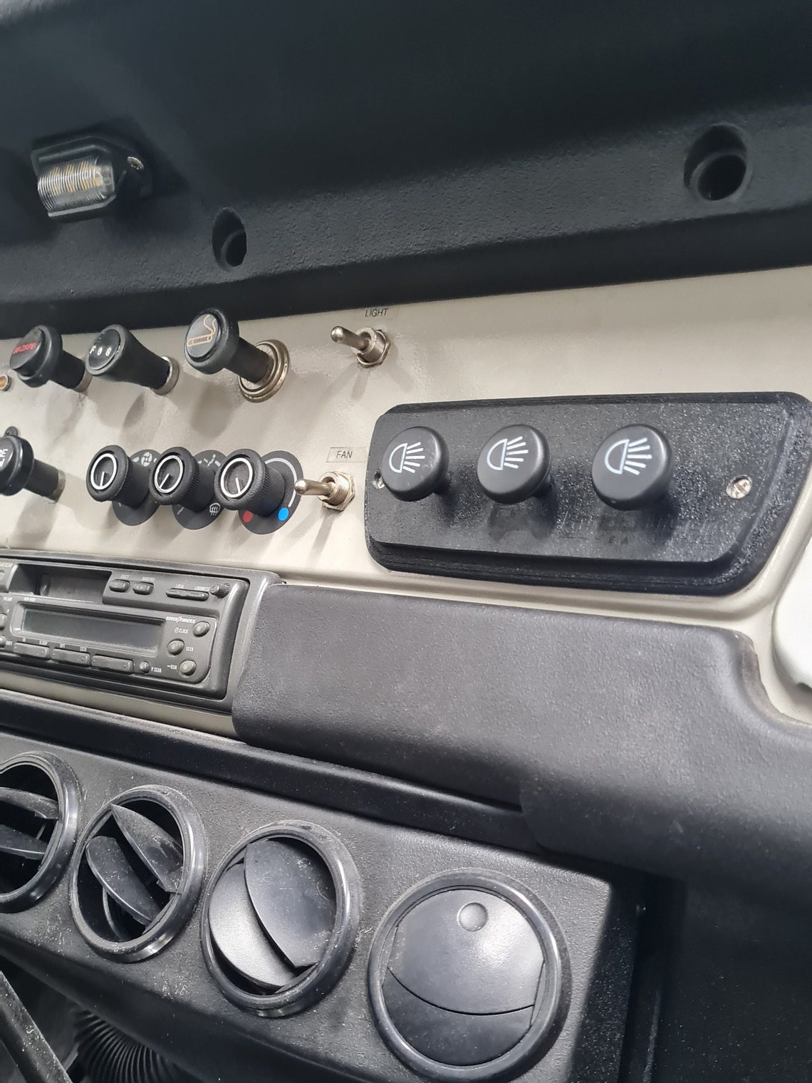 Toyota Land Cruiser FJ40 Switch Panel to Replace Front Dash Ashtray - Etsy