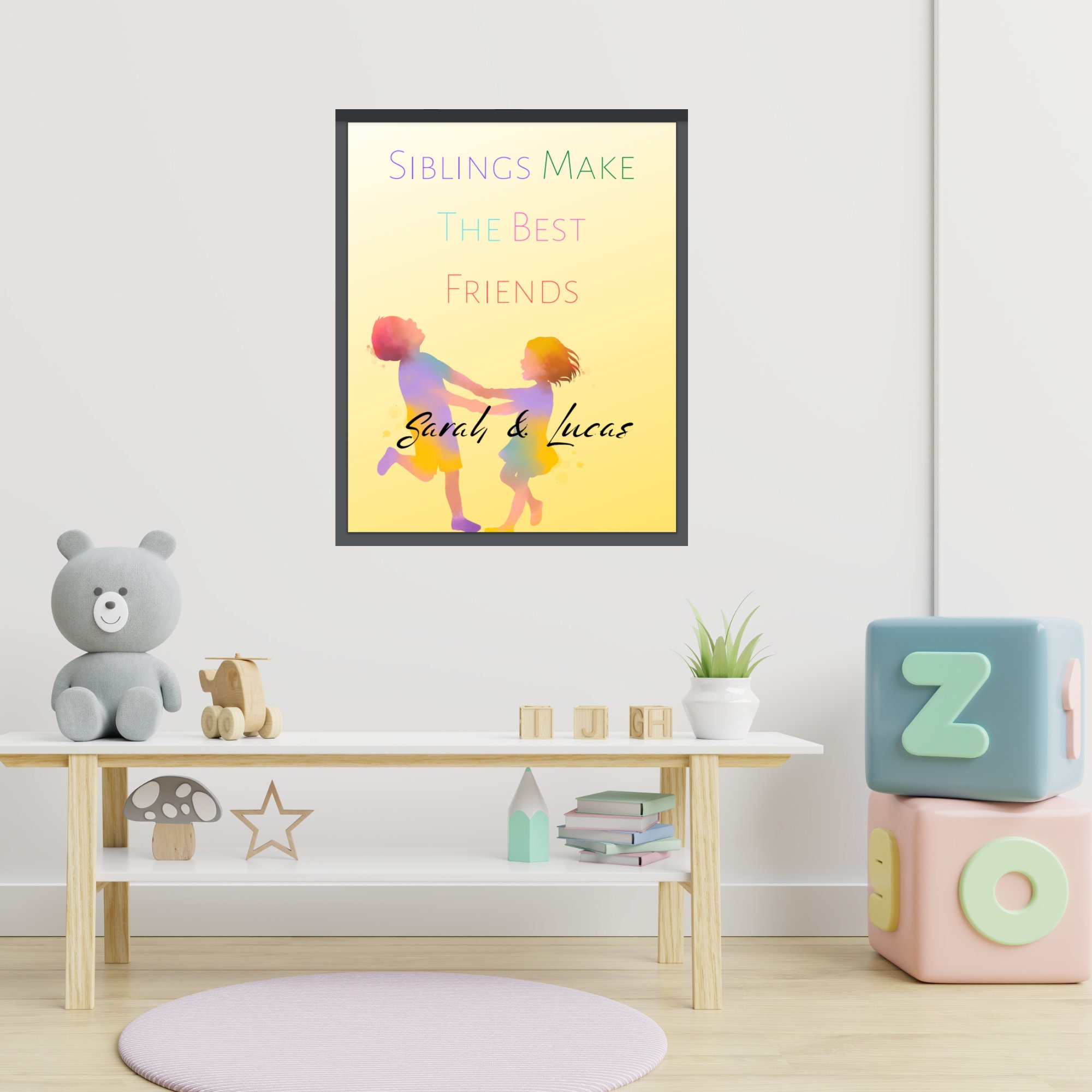 Digital Download Siblings Make the Best Friends Printable Poster ...