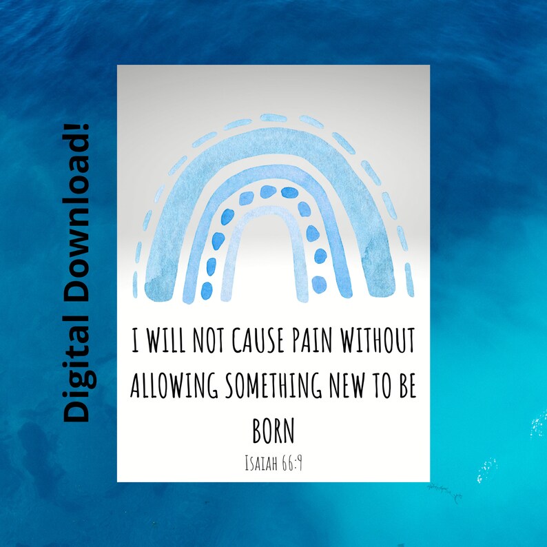 Rainbow Baby Boy Digital Download Printable Poster Isaiah - Etsy