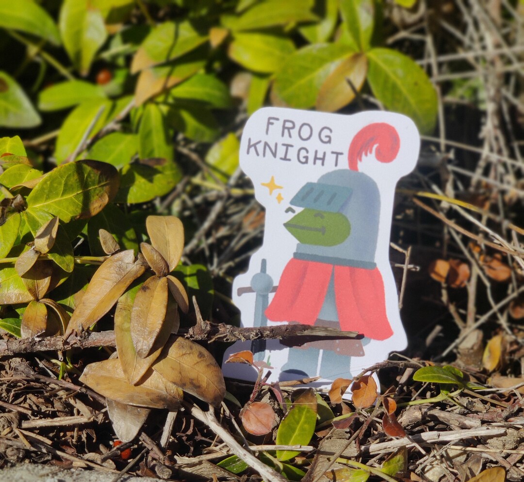 Frog Knight Sticker - Etsy