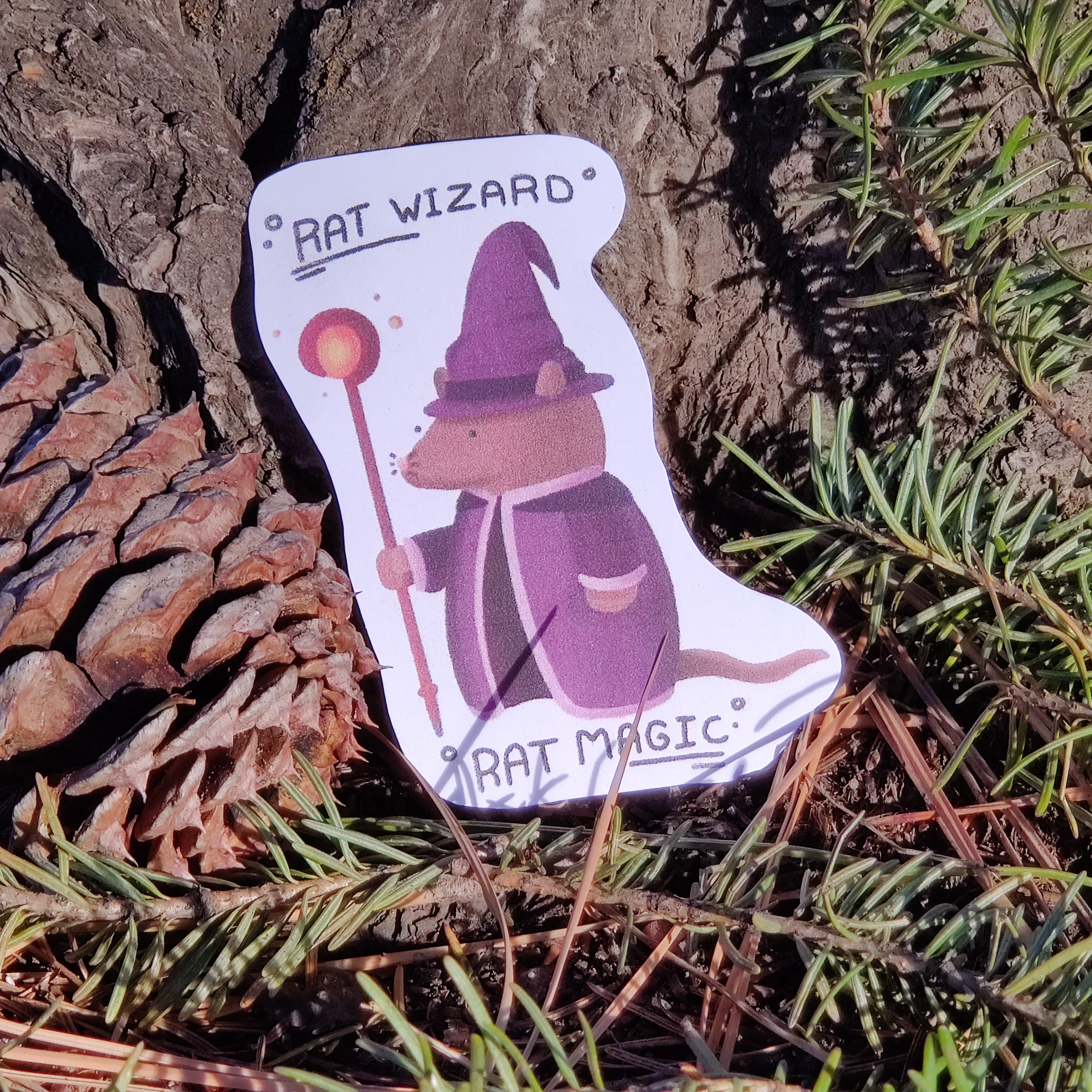 Rat Wizard Sticker - Etsy