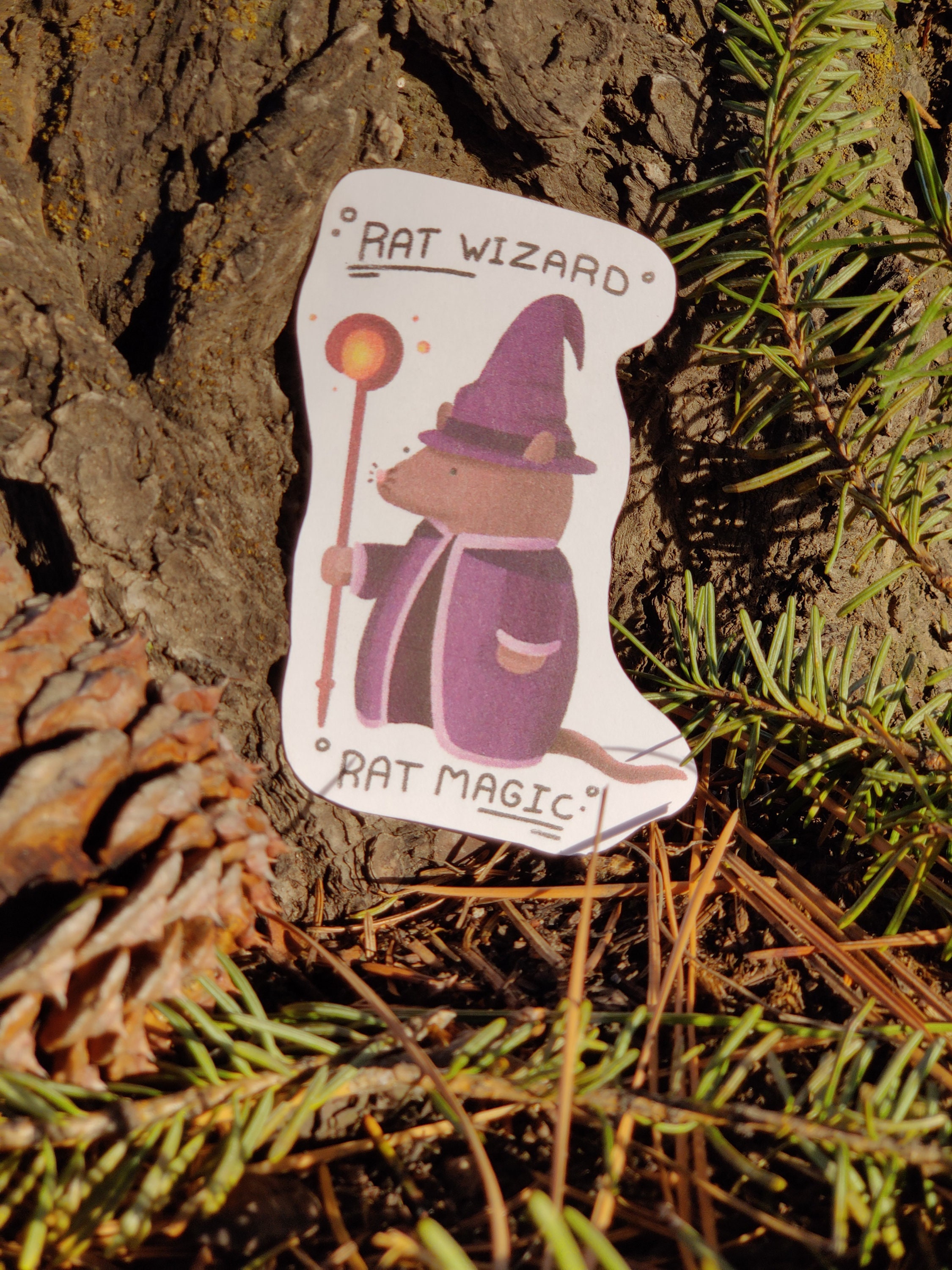 Rat Wizard Sticker - Etsy