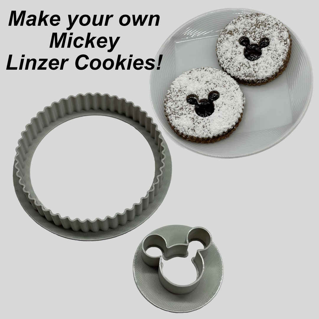 Mickey Linzer Cookie Cutter - Make Your Own Mickey Linzer Cookies ...