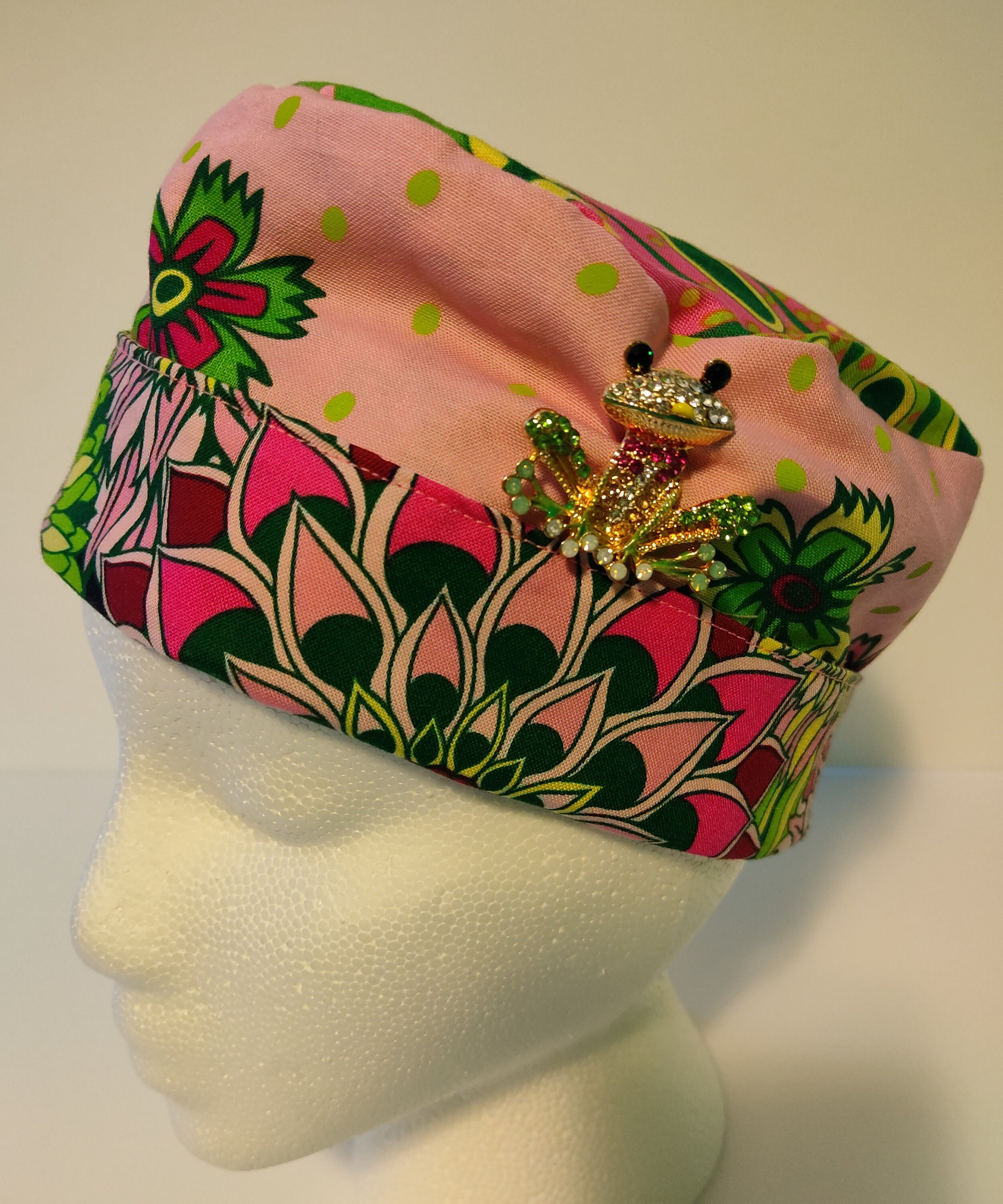 Bright Floral Print Reversible Fabric Hat,patchwork,unisex,male/women ...