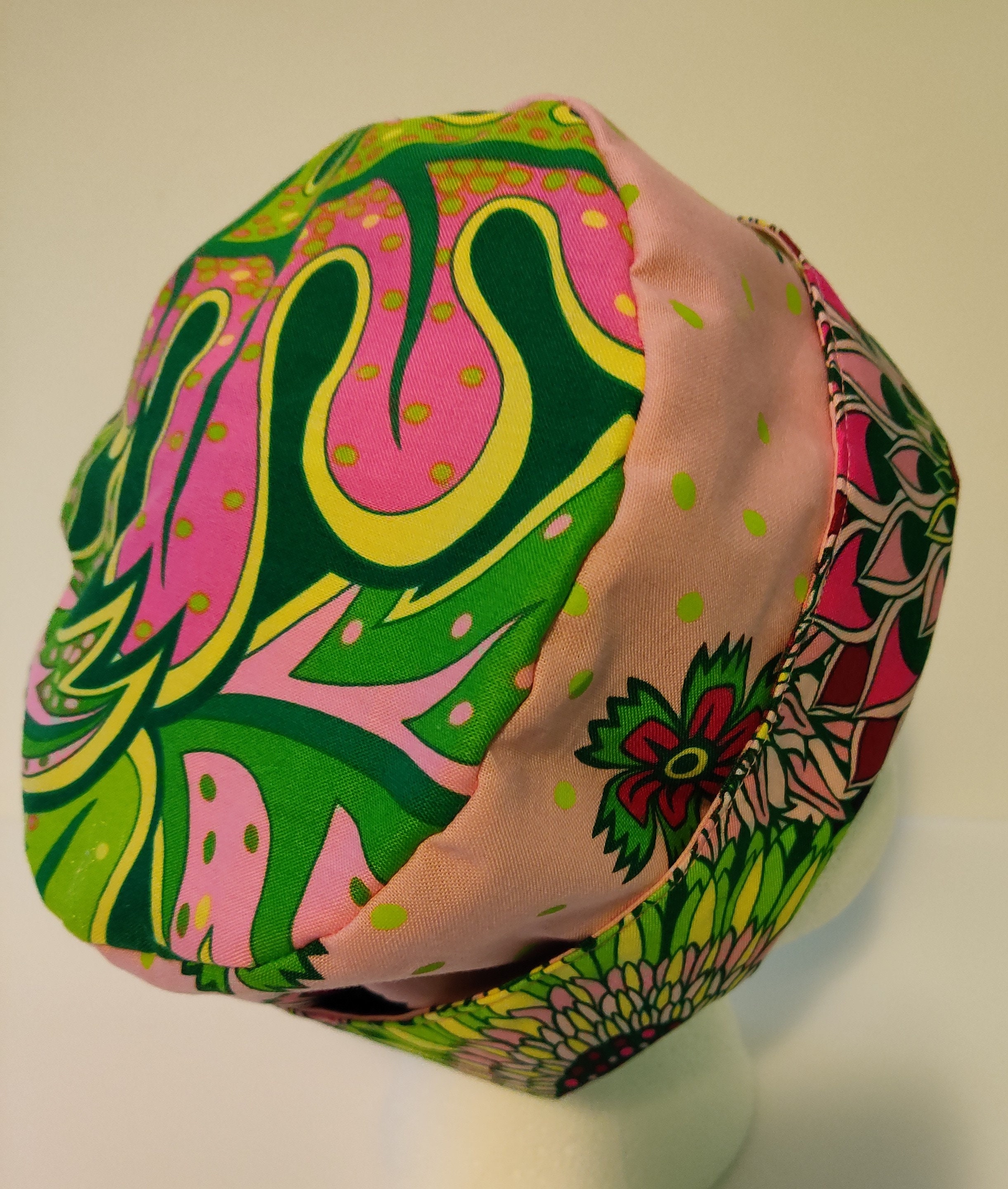 Bright Floral Print Reversible Fabric Hat,patchwork,unisex,male/women ...