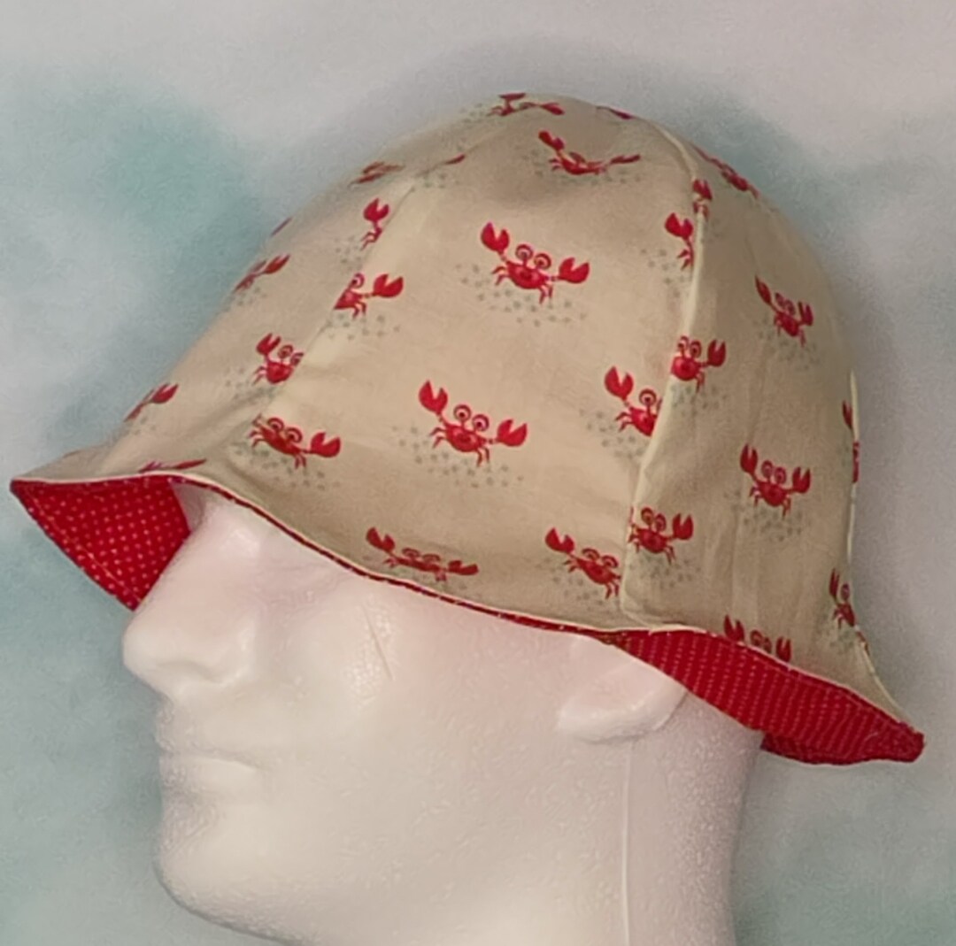 Adult Crab Beach Hat,bucket Hat,hats,unisex,male,female,sun Hat ...
