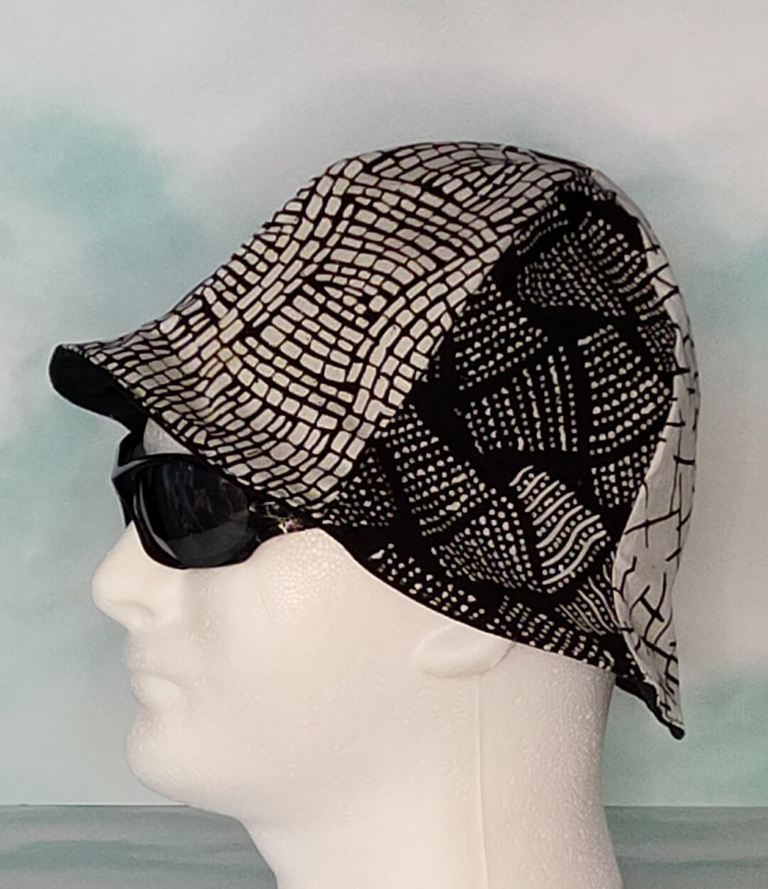 Adult B/W Batik Bucket Hat,beach Hat,hats,unisex,sun,gardening,fishing ...