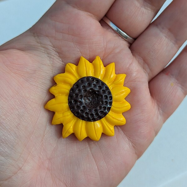 Sunflower Magnet - Etsy