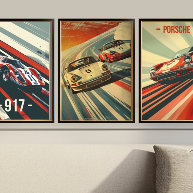 Porsche Racing Posters - Etsy