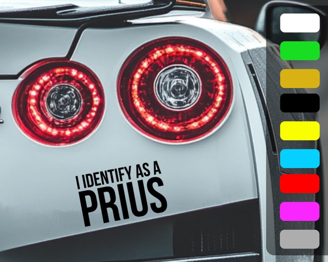 1x i Identify as a Prius Sticker Various Colors - Etsy