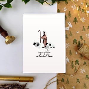 Hand Painted Nativity Christmas Cards: Watercolor Hymn Designs (pack of ...