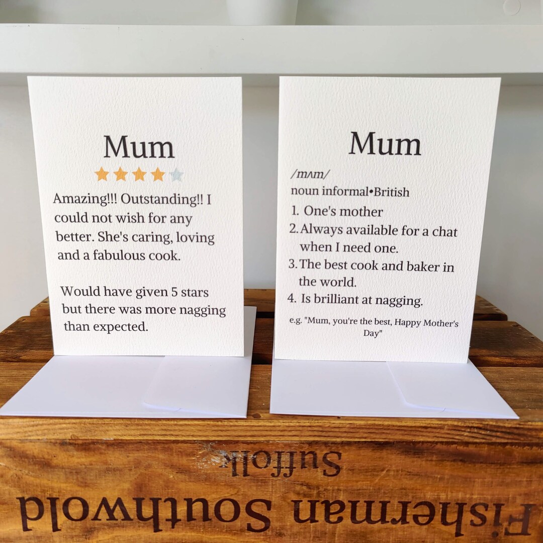 Customisable Card for Mum Birthday Card for Mum Mother's Day Card Mum ...