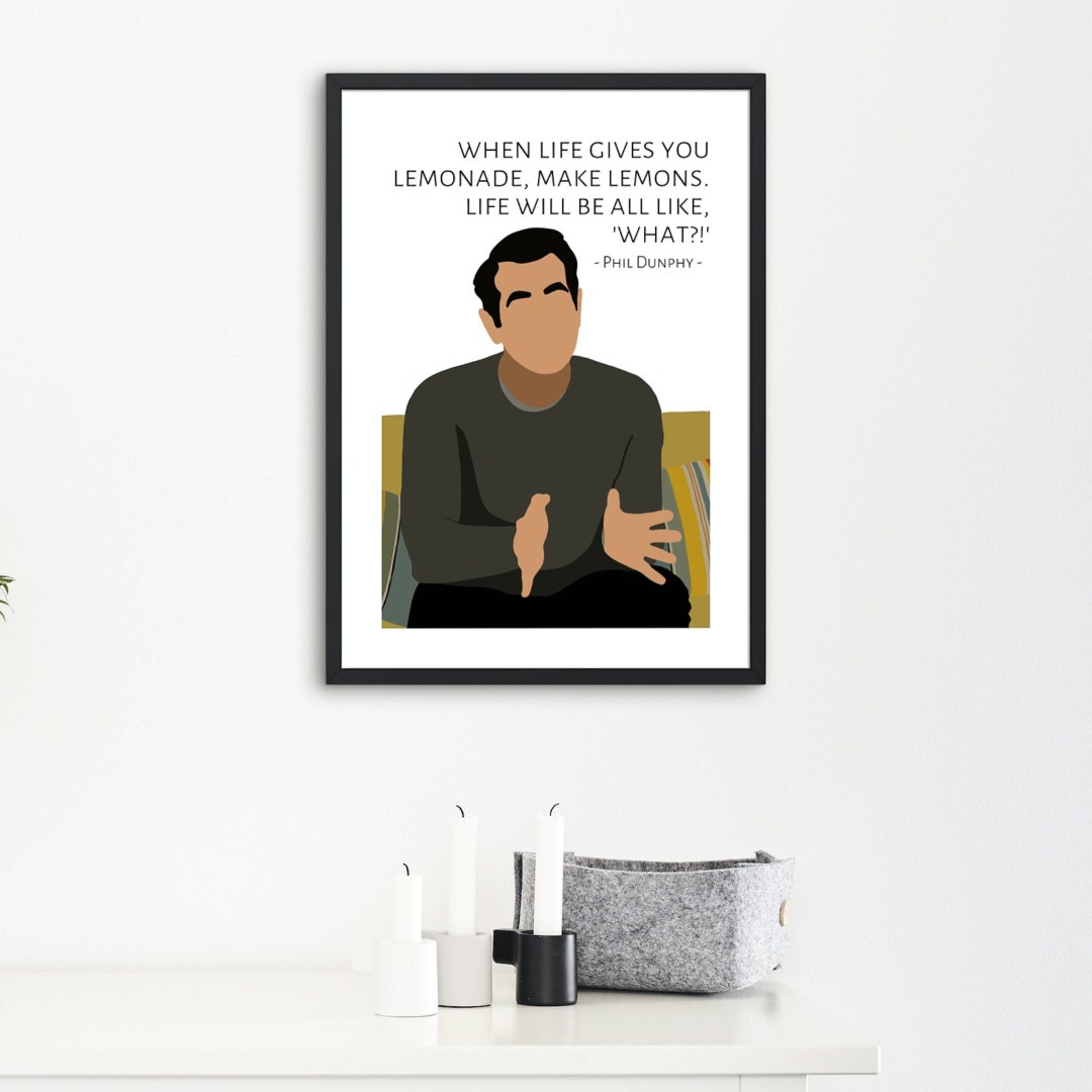Phil Dunphy Portrait Poster: Modern Family Fan Art, Custom Quote (A5 ...
