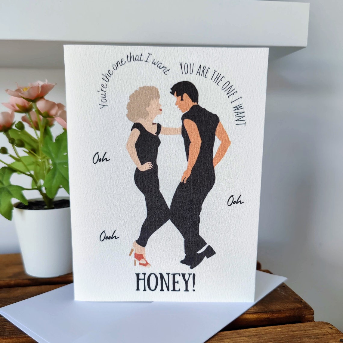 Sandy and Danny Card Grease Grease Card Sandy Olsson and | Etsy