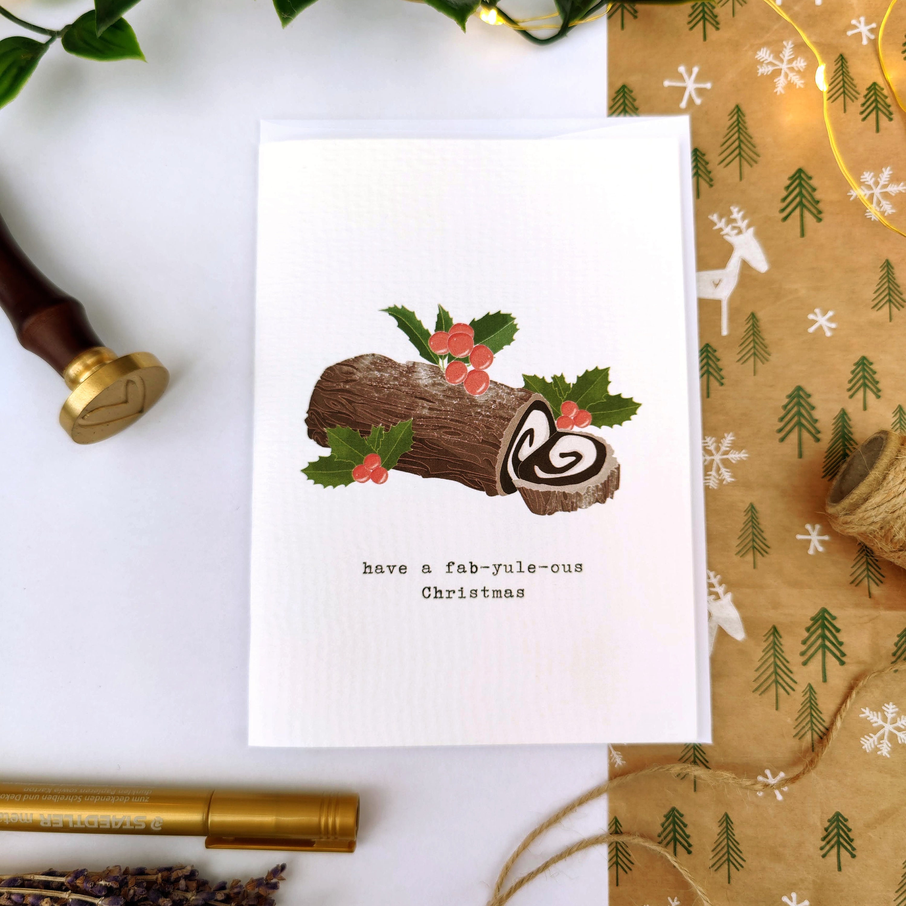 Punny Christmas Cards: Hand Drawn Sweet Treats, Set of 6 - Etsy