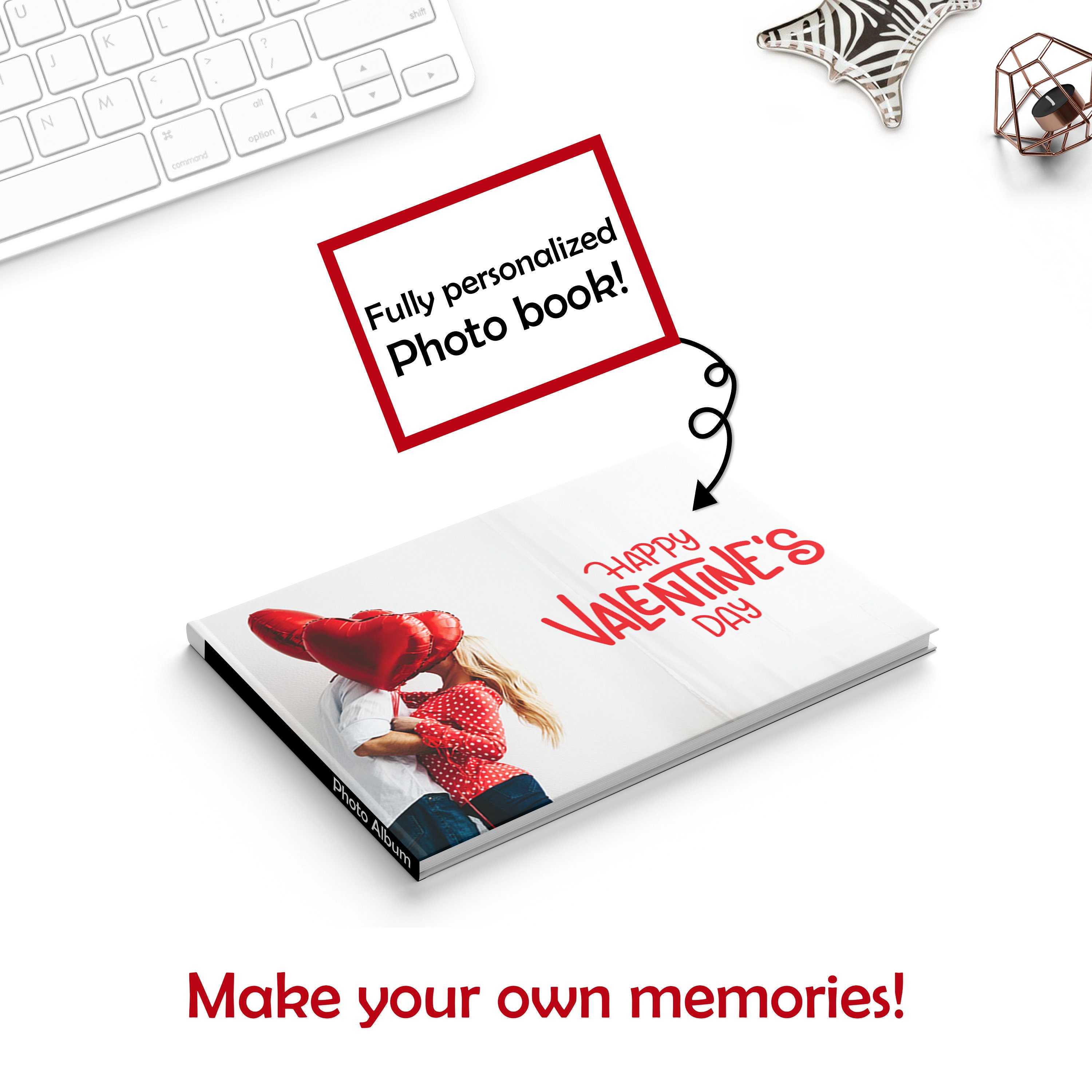 CUSTOM COUPLES MEMORY Book, Couple Photo Album Personalized Scrapbook ...