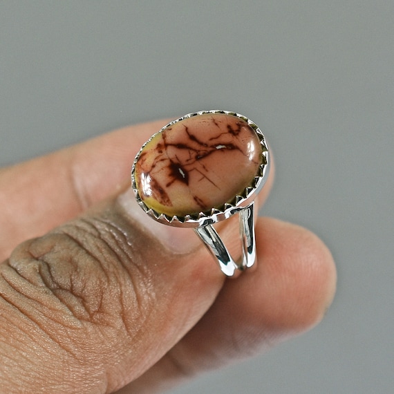 Natural Indian Paint Jasper Ring Indian Paint Jasper Ring - Etsy