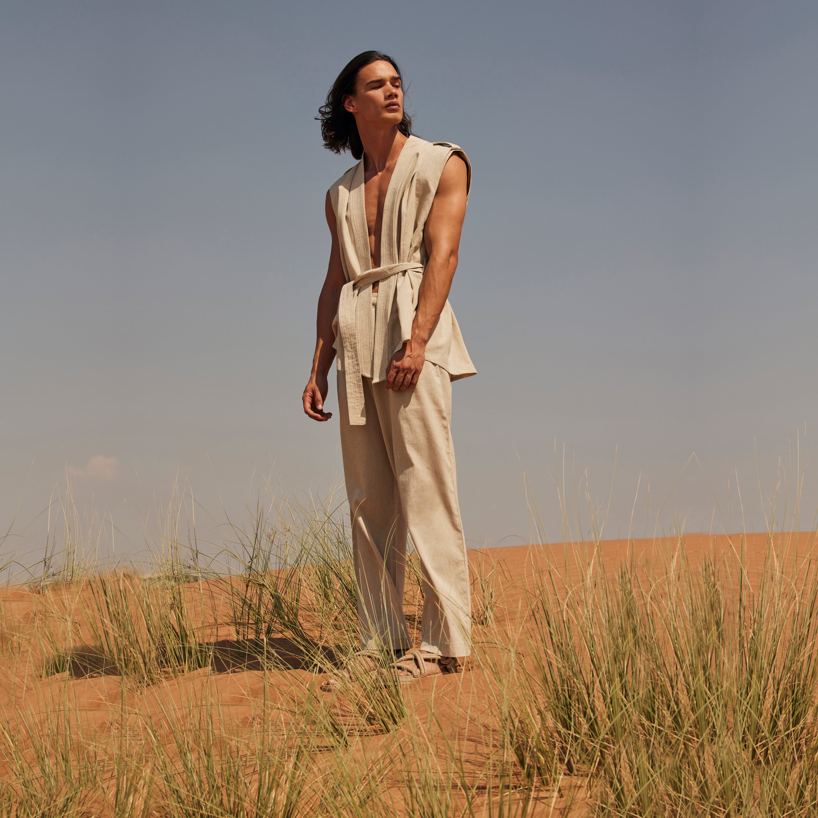 Men's Linen Vest&pants Natural Linen Clothing Linen Suit - Etsy