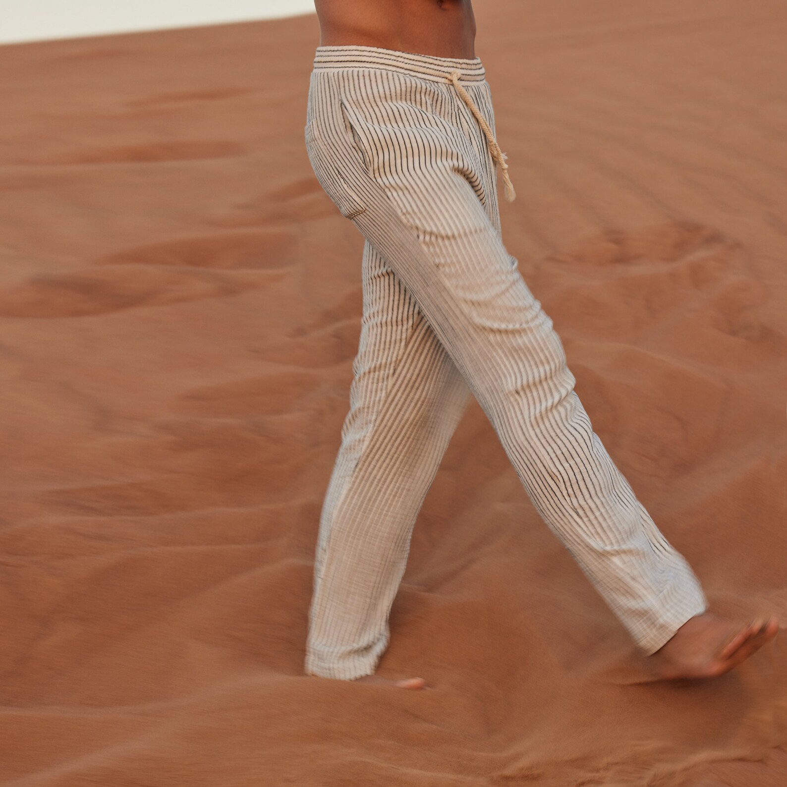 Striped Muslin Pantsmuslin Pants Menlinen Mens Clothing - Etsy