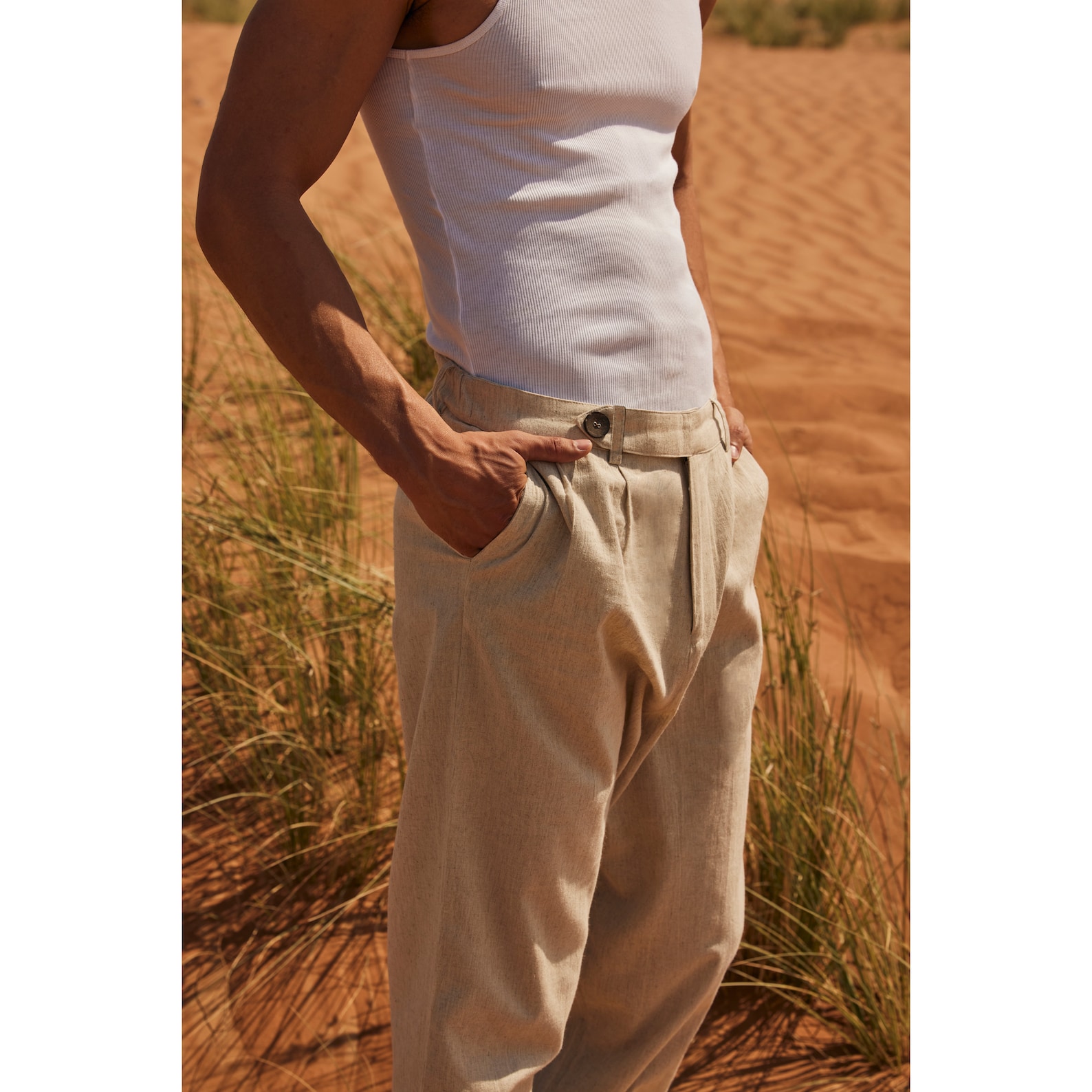 Men's Linen Vest&pants Natural Linen Clothing Linen Suit - Etsy