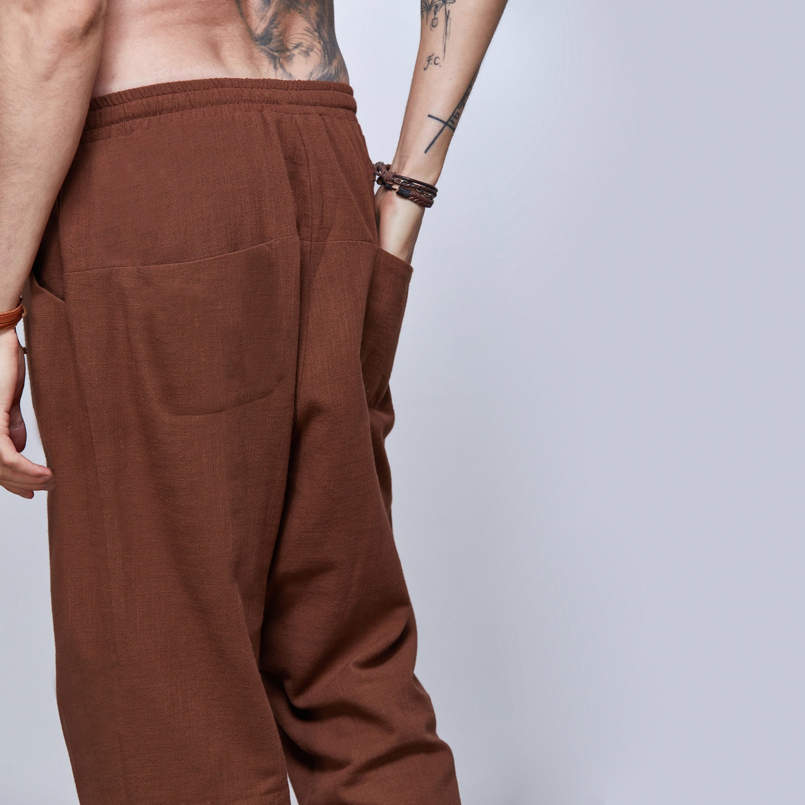 Natural Linen Clothing, Linen Pants for Men,linen Pants Men,yoga Pants ...