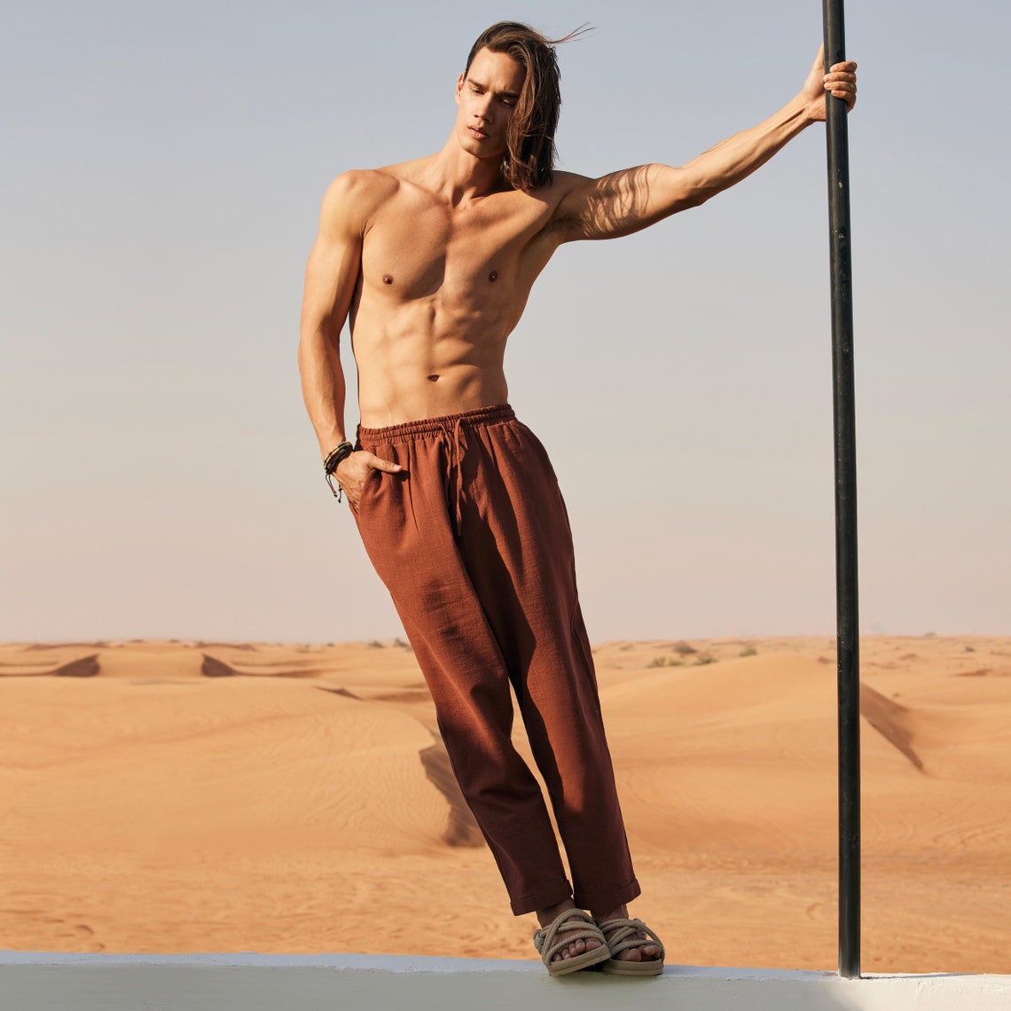 Natural Linen Clothing, Linen Pants for Men,linen Pants Men,yoga Pants ...