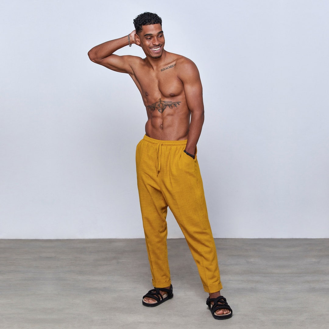 Linen Clothing, Linen Pants for Men, Casual Pants for Man Men,yoga ...