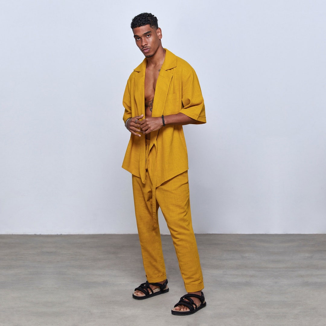 Mens Linen Jacket,wedding Suit,festival Style Linen Suit,linen Outfits ...